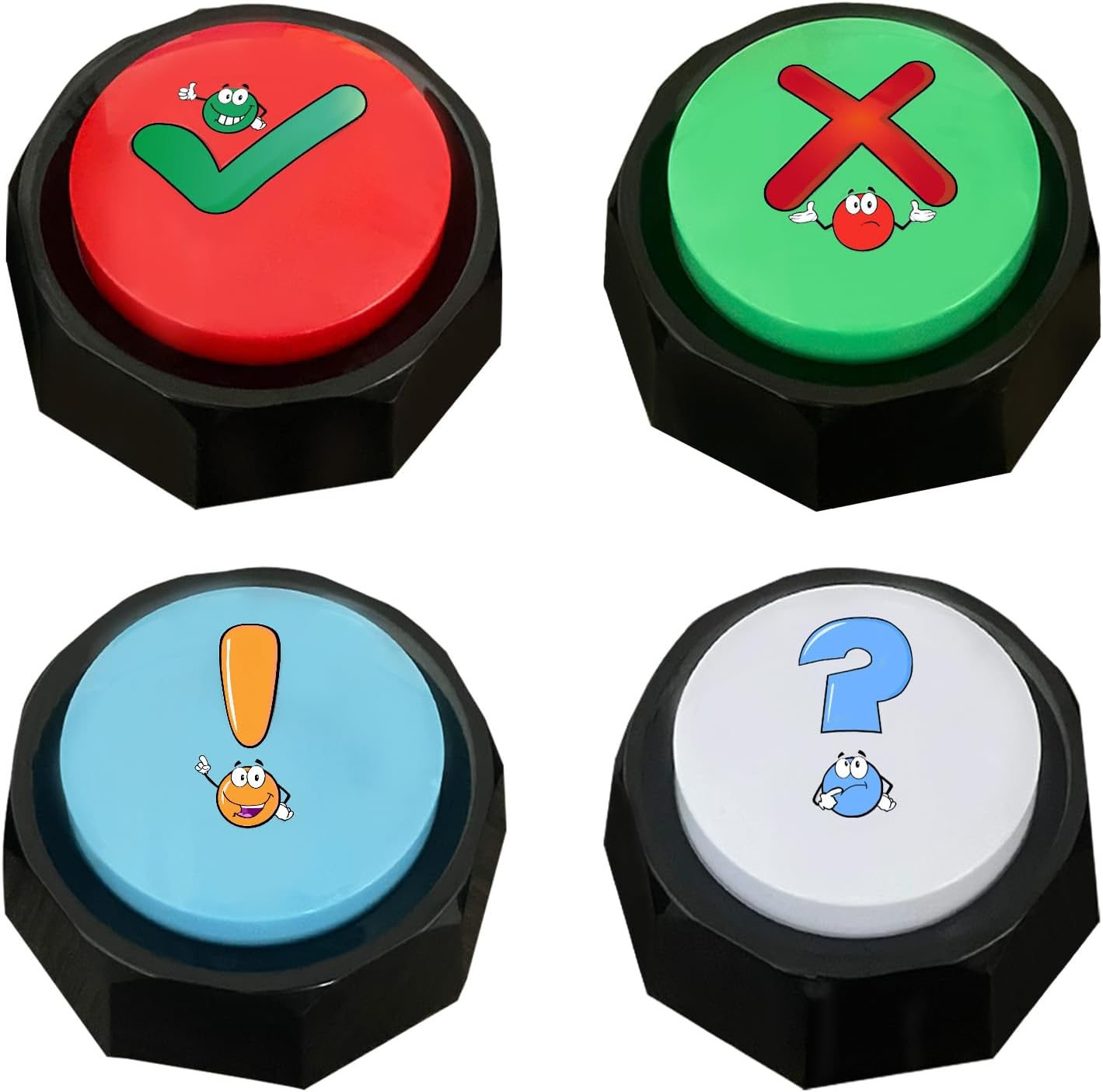 Amazon.com: BOSKITY Right, Wrong, question, Exclamation Buttons for ...
