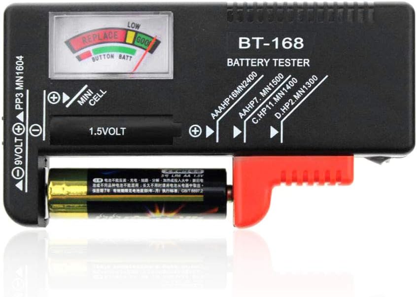 Kitchen-dream Battery Tester - Universal Battery Checker for AAA C D 9V ...