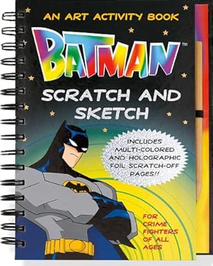 Batman Scratch and Sketch: An Art Activity Book for Crime Fighters of ...
