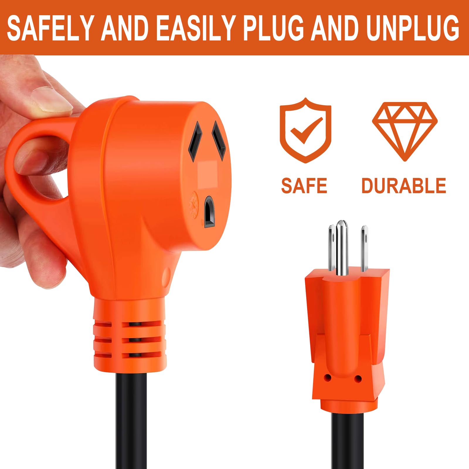 Snapklik.com : Ficstar RV Adapter 30 Amp To 110 Volt RV Adapter Cord 12 ...