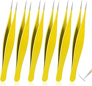 Amazon.com : 6-Piece Pointy Tweezers - Precision Needle Point Tip ...