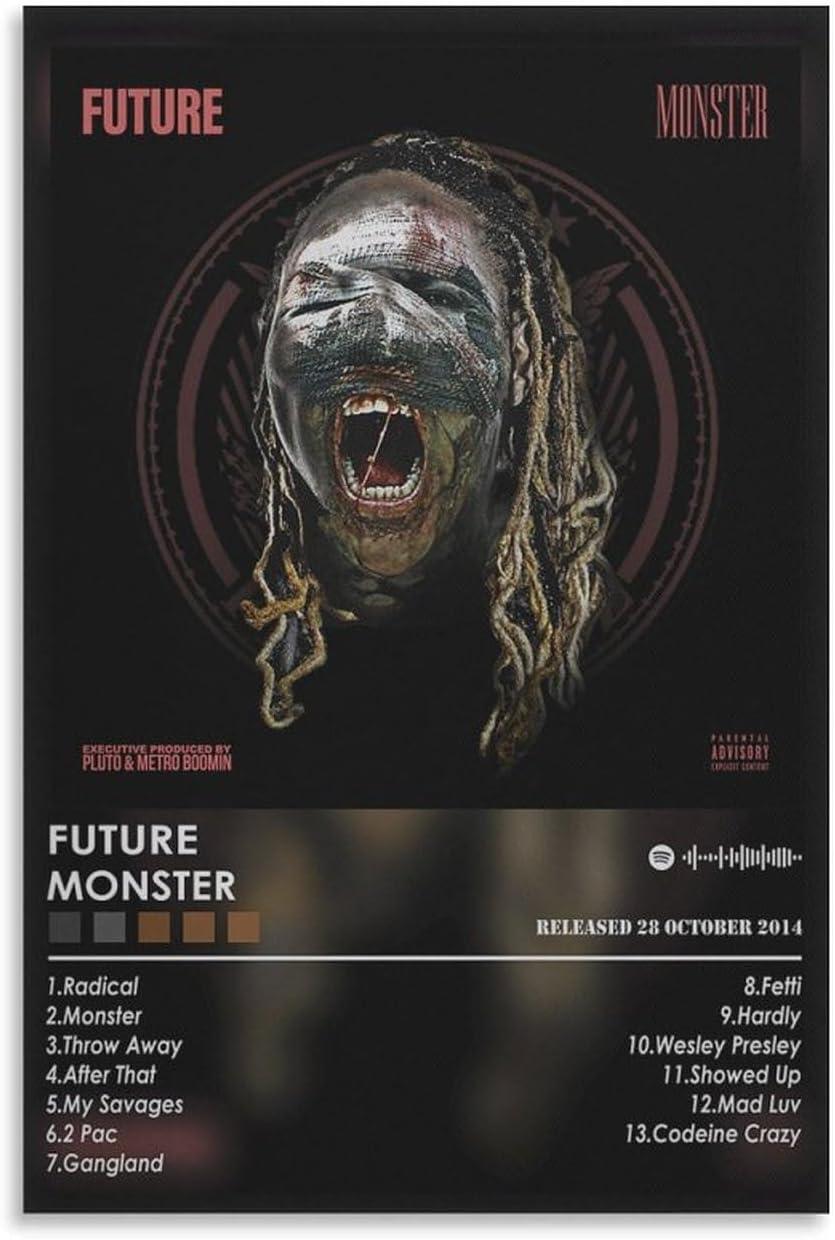 Amazon.com: Rapper Poster Future Rap Hip Hop Monster Music Album Cover ...