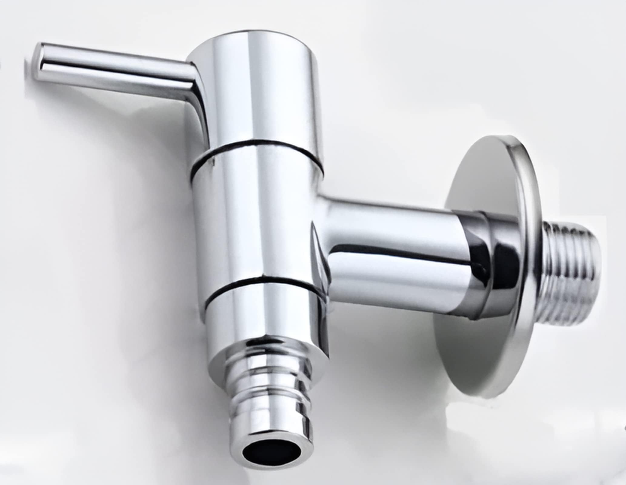 NEW WARE® Stainless Steel Washing Machine Tap Nozzle Bib Cock Tap for ...