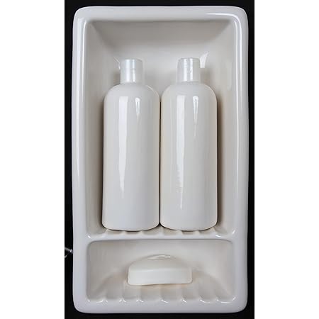 Amazon.com: Soap USA Made Ceramic Recessed Soap shower shelf Niche ...
