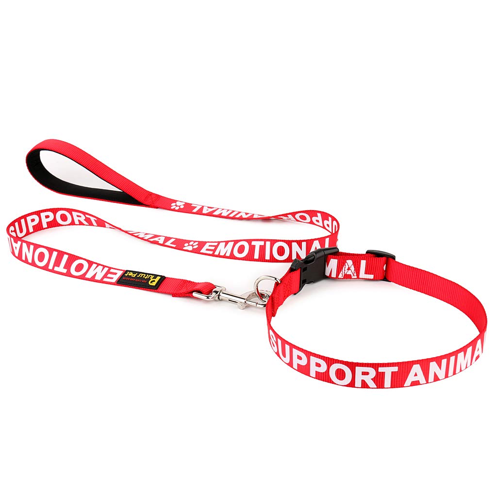 Amazon.com : Plutus Pet Emotional Support Animal Collar and Leash Set ...