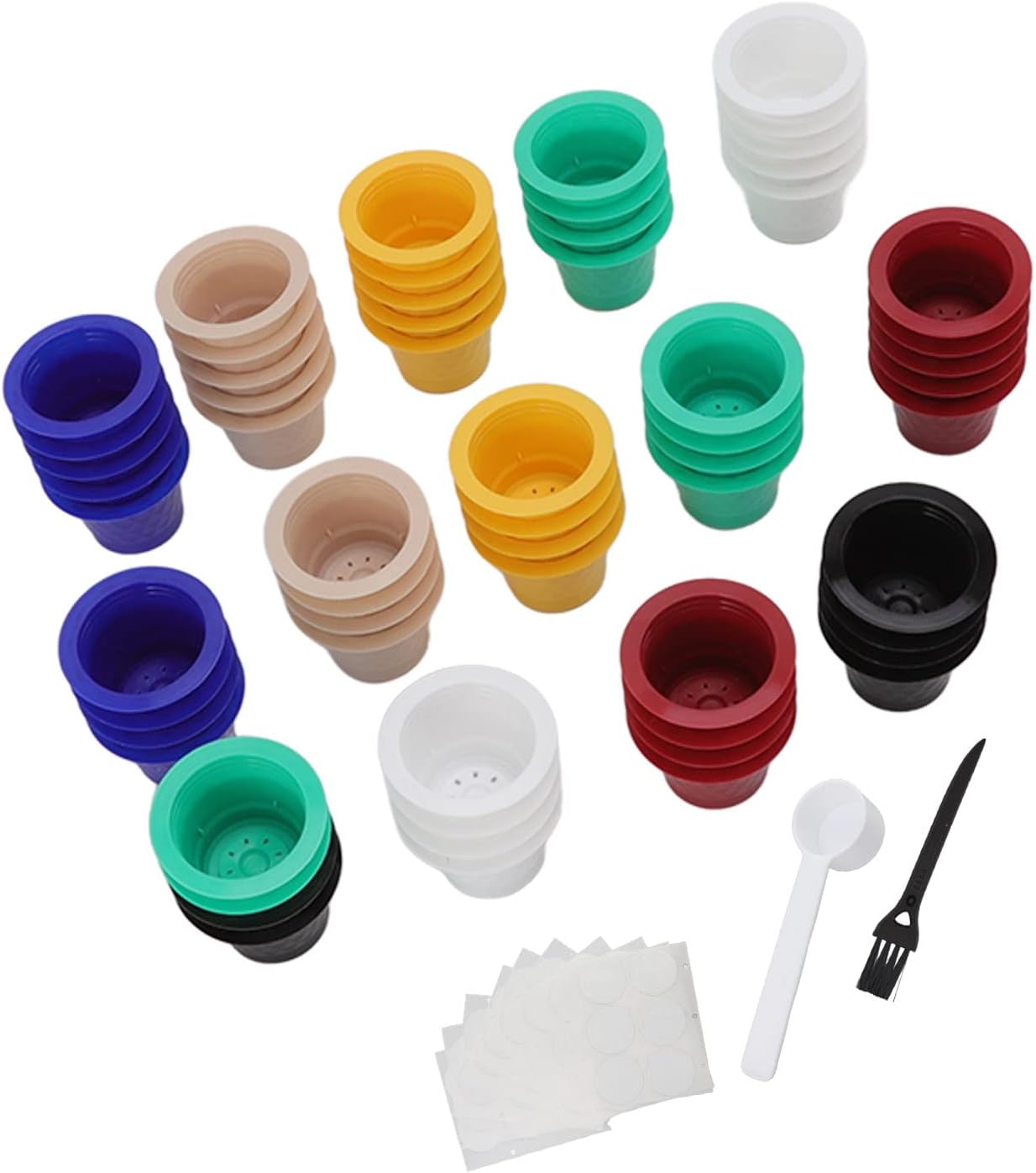 Amazon.com: Disposable Coffee Capsule Cups - 60pcs, Refillable ...