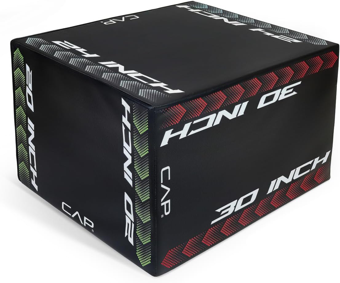 Amazon.com : CAPHAUS 3 in 1 Soft Foam Plyometric Jump Box, Size: 20 ...