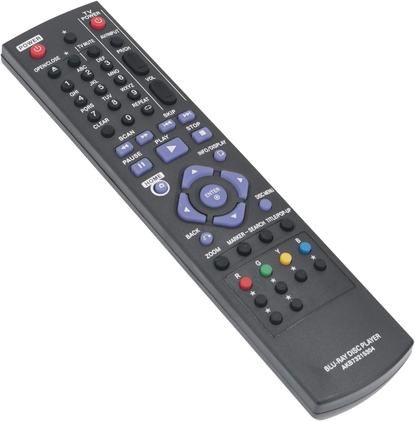 Amazon.com: AIDITIYMI AKB73215304 Replace Remote Control fit for LG Blu ...