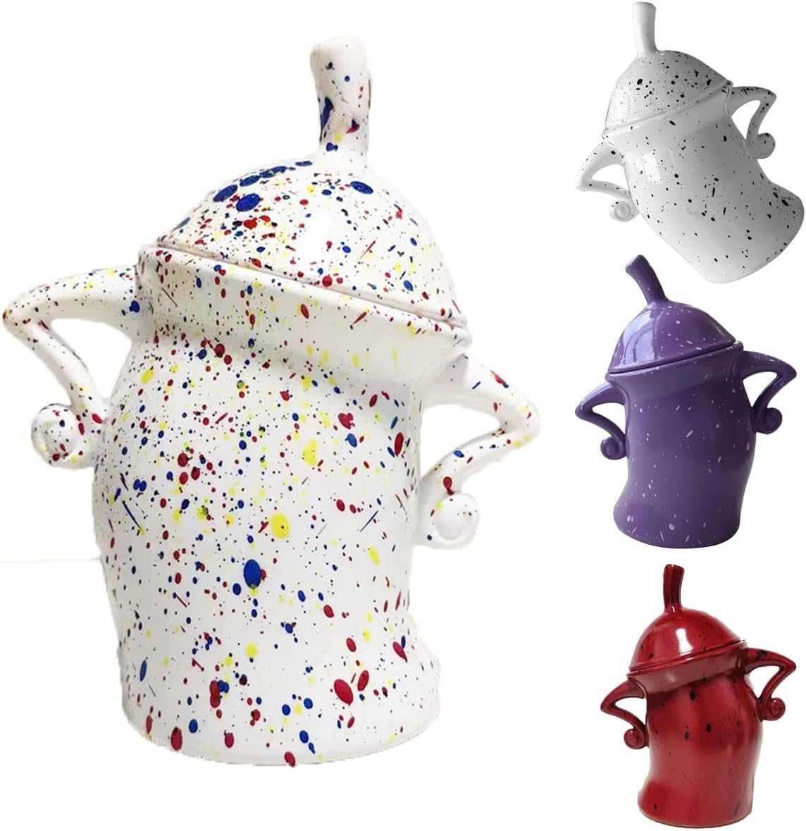 Amazon.com: Hands on HIPS Tea Pot, Cute Cafe Sassy Canister with ...