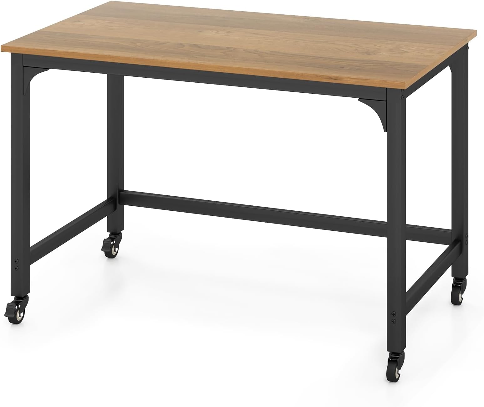 Amazon.com: COSTWAY 48” Mobile Computer Desk, Home Office Desk on ...