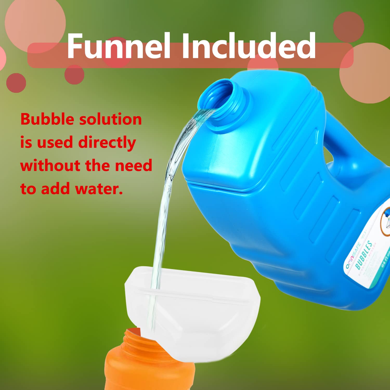 Snapklik.com : OMNISAFE Non-Concentrated Bubble Refill Solution 64 Oz/1 ...