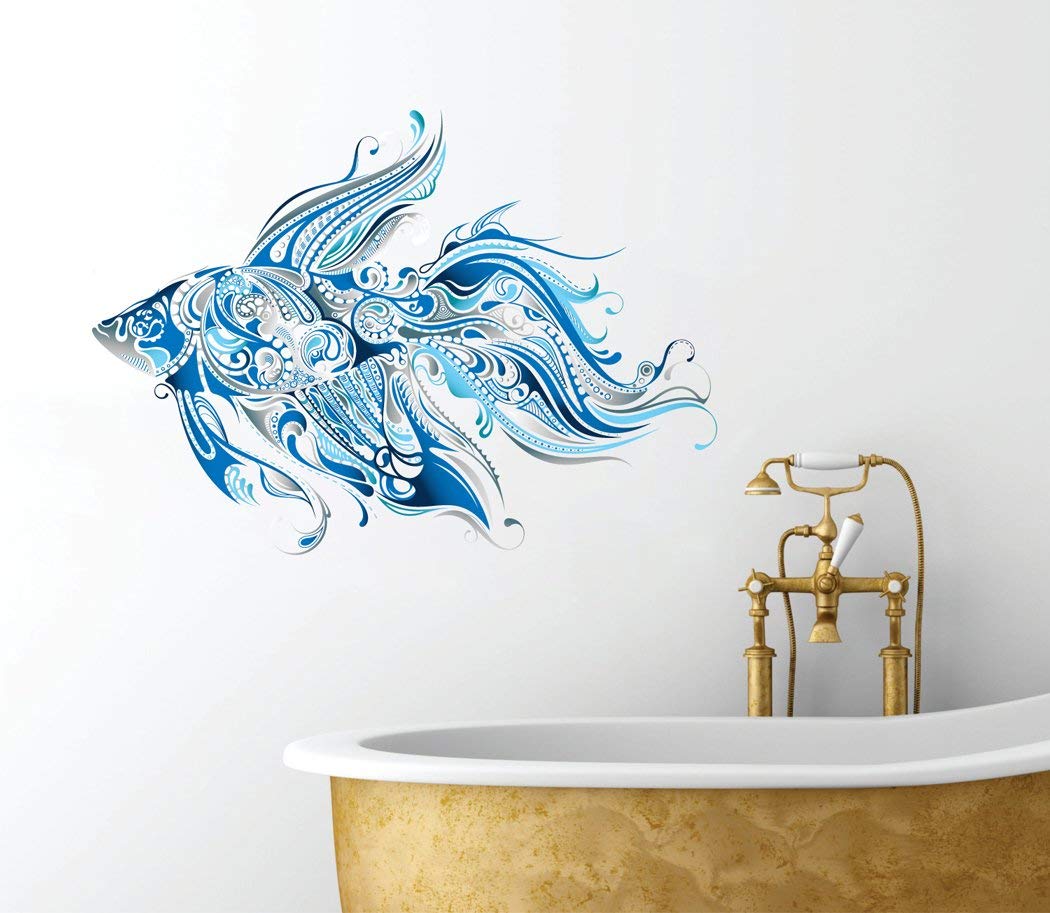 Amazon.com: Fancy Fish Design - Beautiful Ocean Inspired - Bathroom ...
