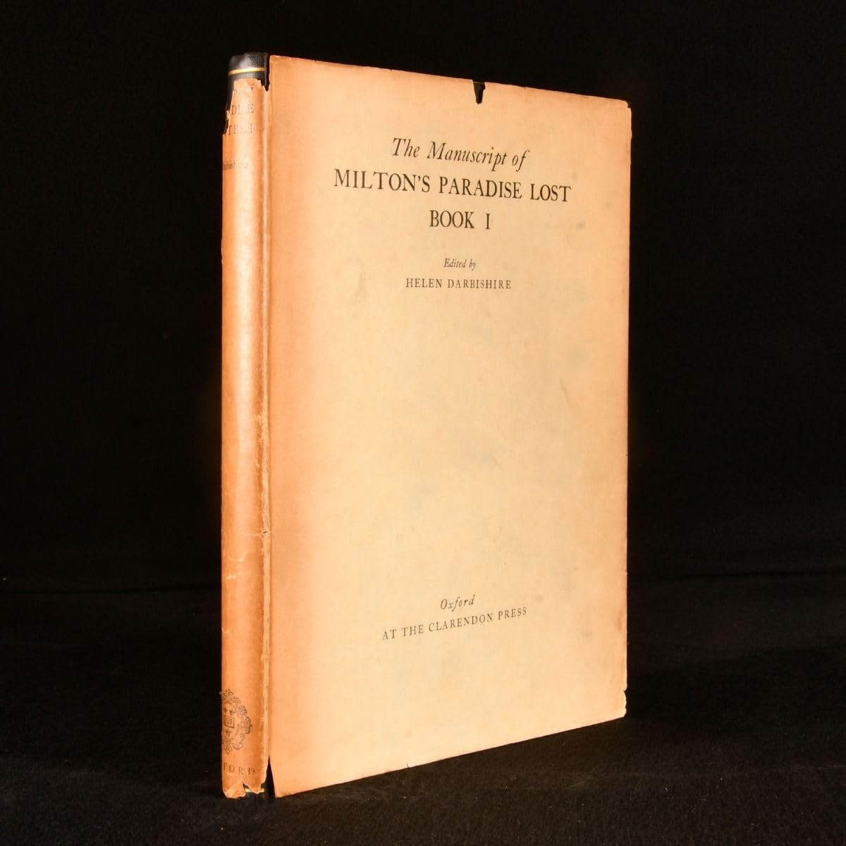 THE MANUSCRIPT OF MILTON'S PARADISE LOST, BOOK I.: John Milton; Helen ...