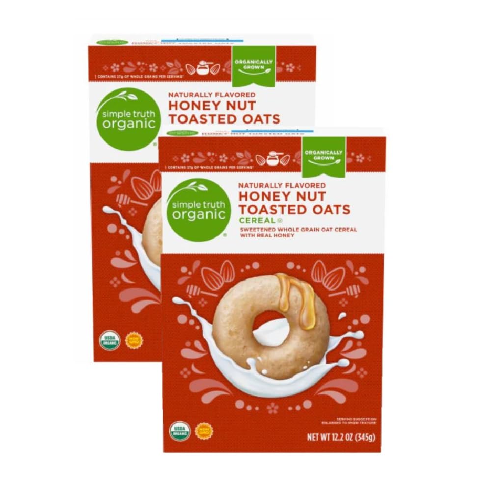 Amazon.com: Simple Truth Organic Honey Nut Toasted Oats Cereal, 12.2 oz ...