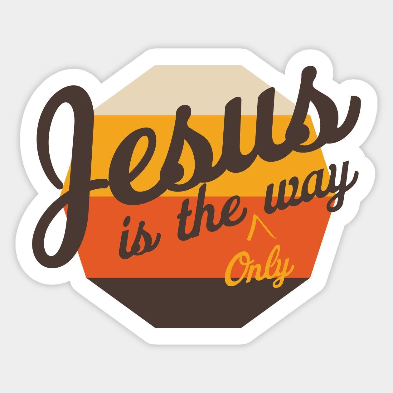 Amazon.com: Jesus is The Way Sticker Decal for Wall, Laptop, Cell ...
