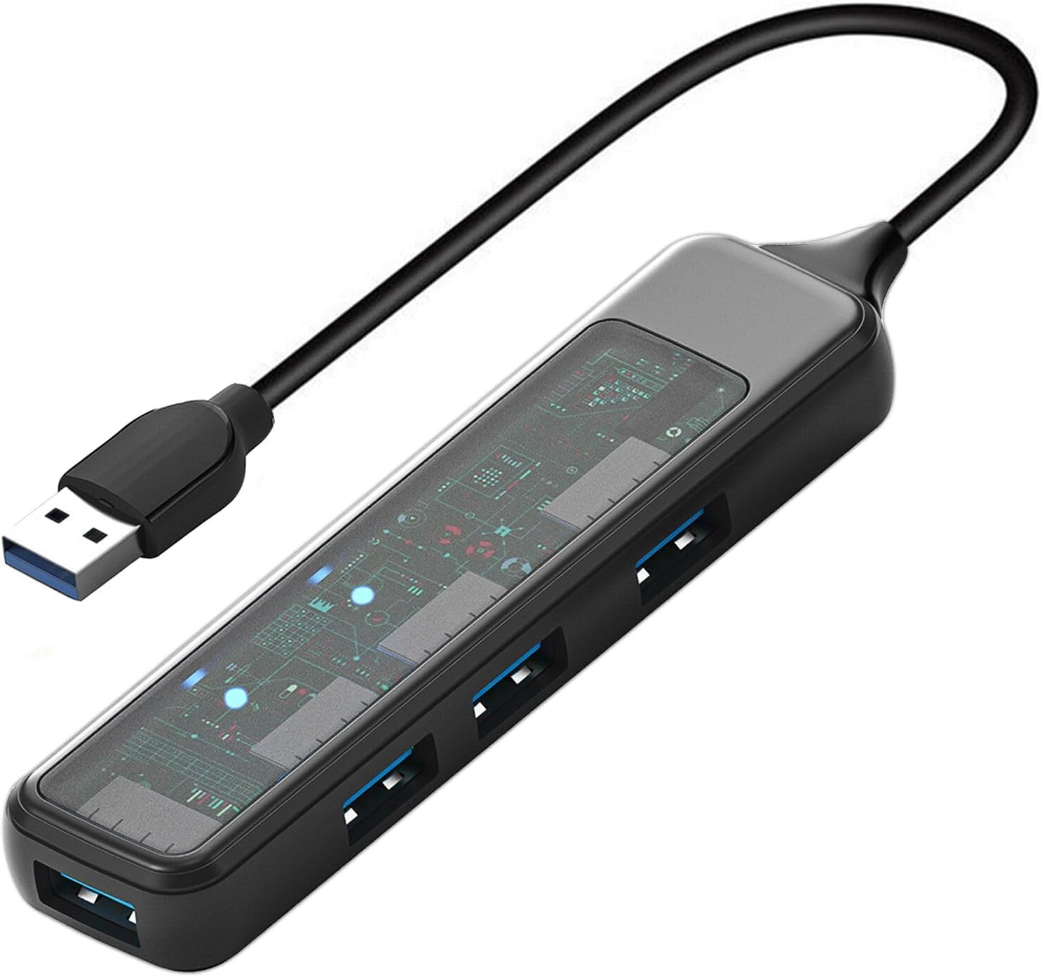 Amazon.com: Kinizuxi USB 3.0 Hub,4 Port USB Hub USB Splitter Compact ...
