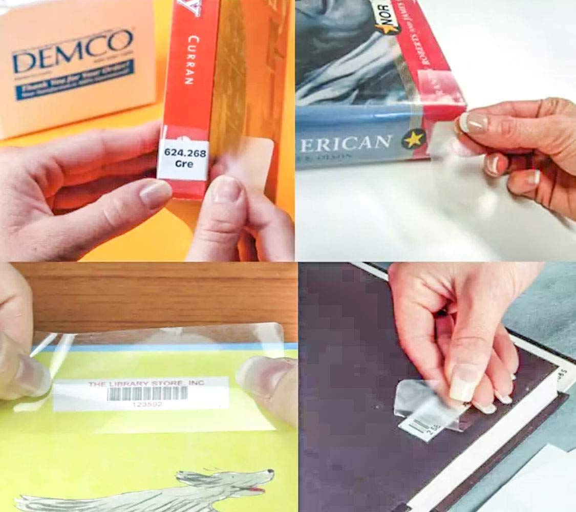 Clear Label Protector Shields 2" x 3" Label Shields Library Book ...