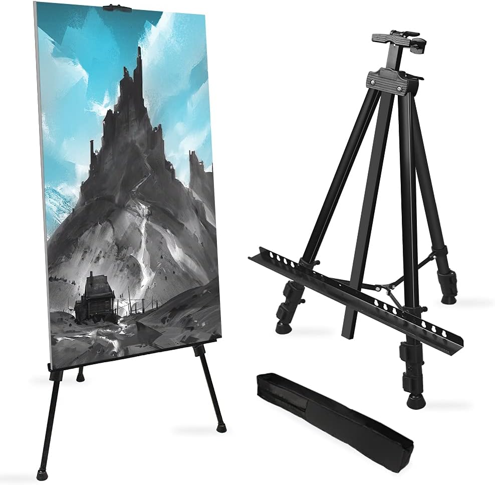 Amazon.com : Office Depot Presentation Easel, Silver with Chart Holder ...
