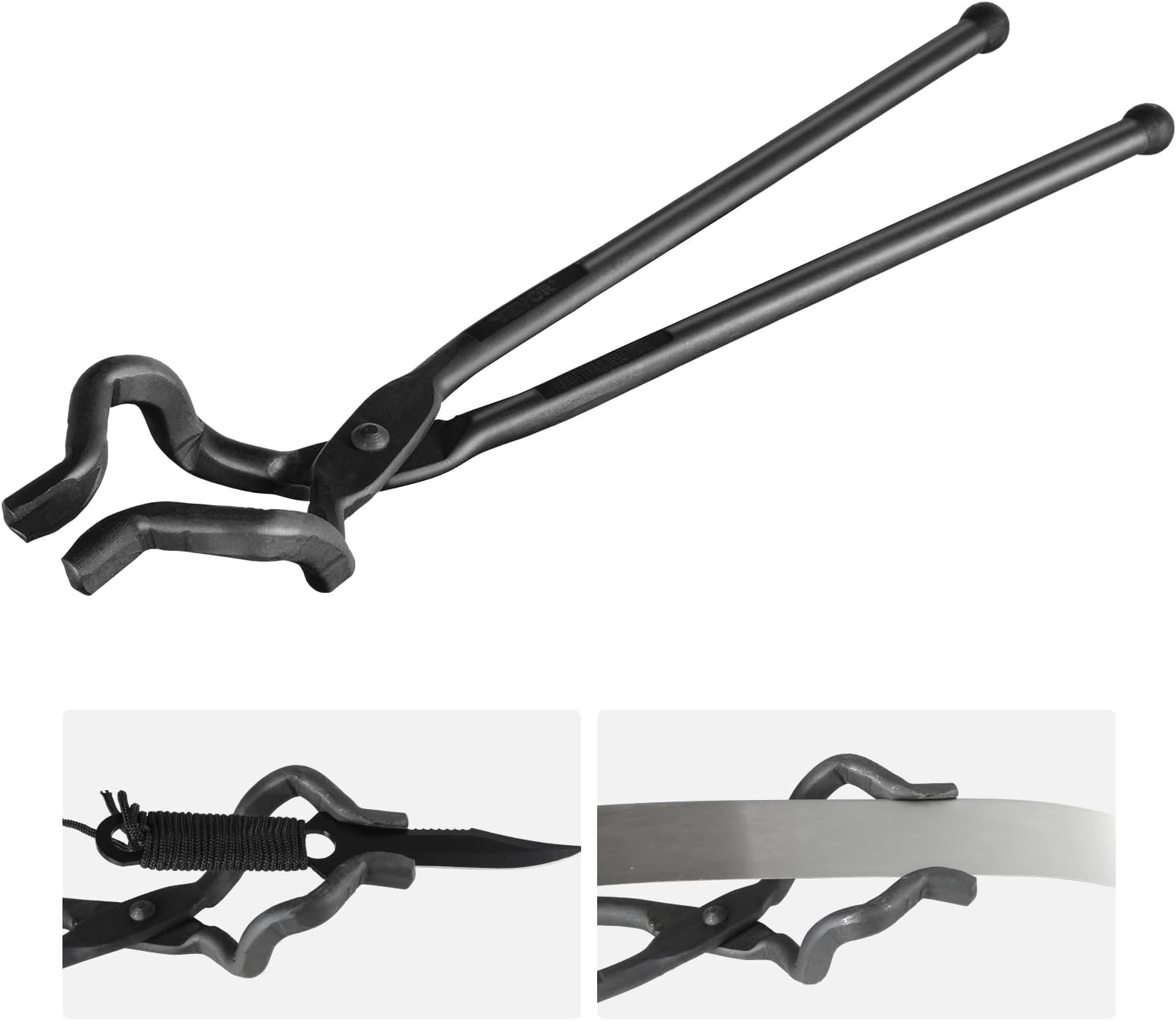 Amazon.com: Caliburn Small V-Bit Blacksmith Tongs (14.5"): Home & Kitchen
