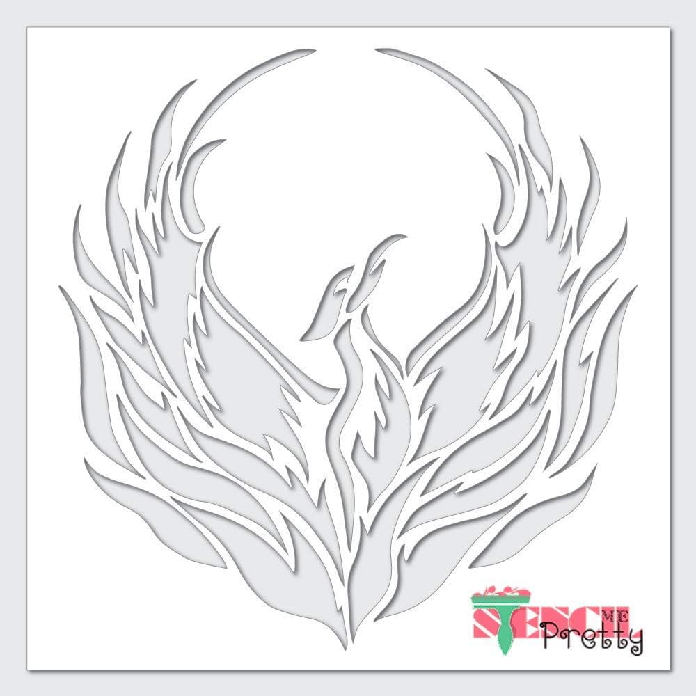 Amazon.com : Phoenix Stencil | Reusable Graffiti Street Art Stencils ...