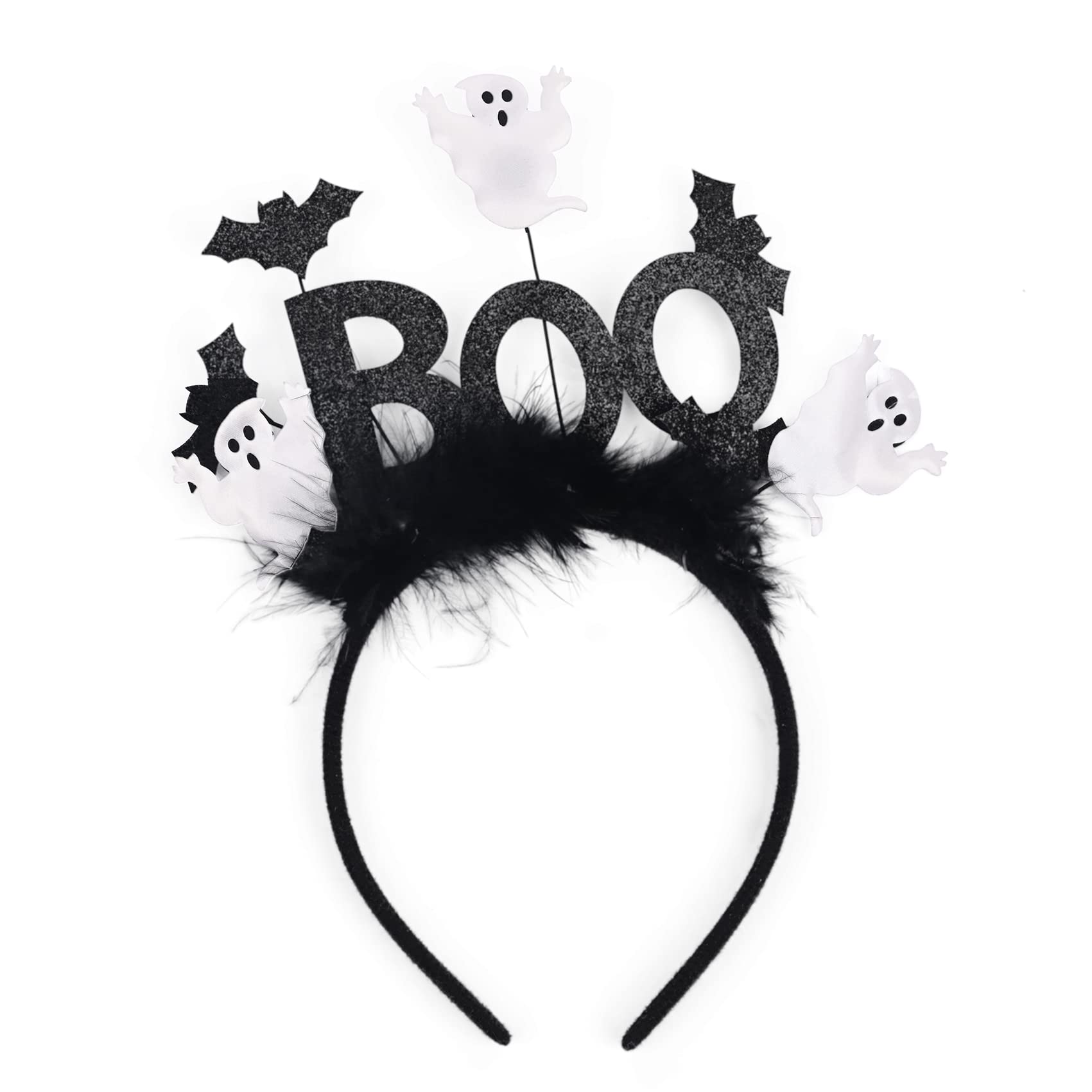 FELIZHOUSE Halloween Headbands Pumpkin Hair Hoop Skeleton Witch Spider ...