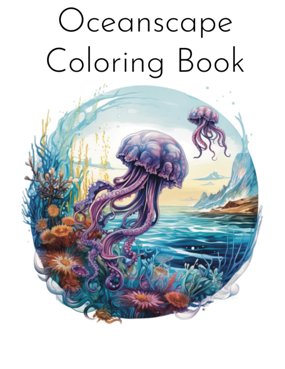 Amazon.com: Adult Coloring Book - Ocean Scapes: Relaxing, Calming, Zen ...