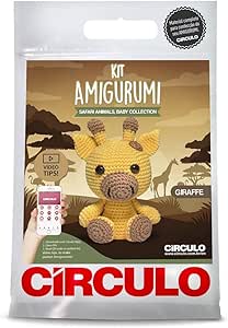CIRCULO Círculo Amigurumi Crochet Kit - Safari - All Included, Easy ...