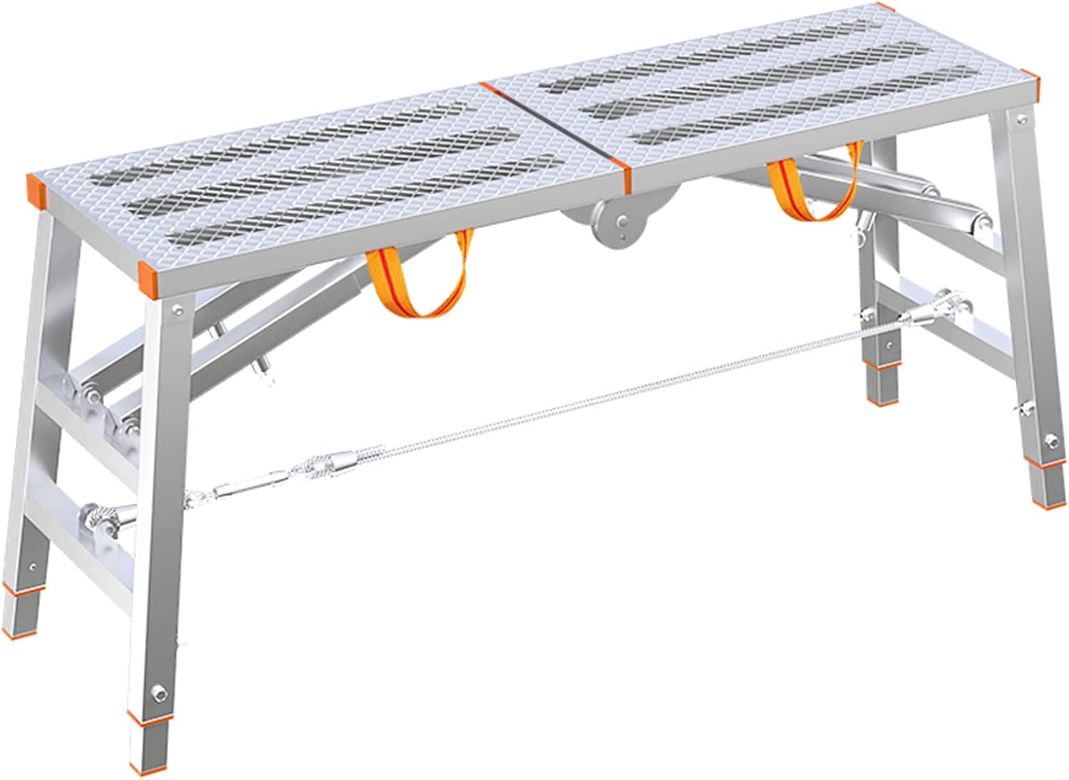 Adjustable Work Platform Steel Folding Work Step Ladder,Heavy Duty ...