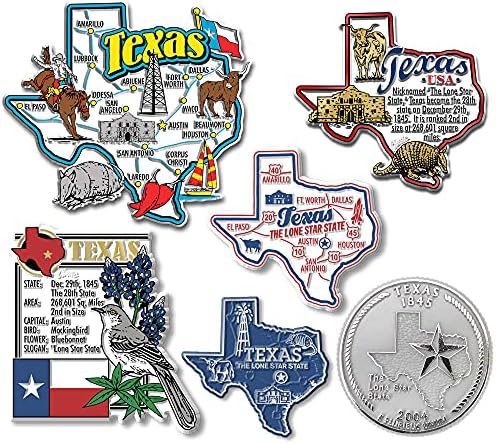 Amazon.com: Illinois Six-Piece State Magnet Set by Classic Magnets ...