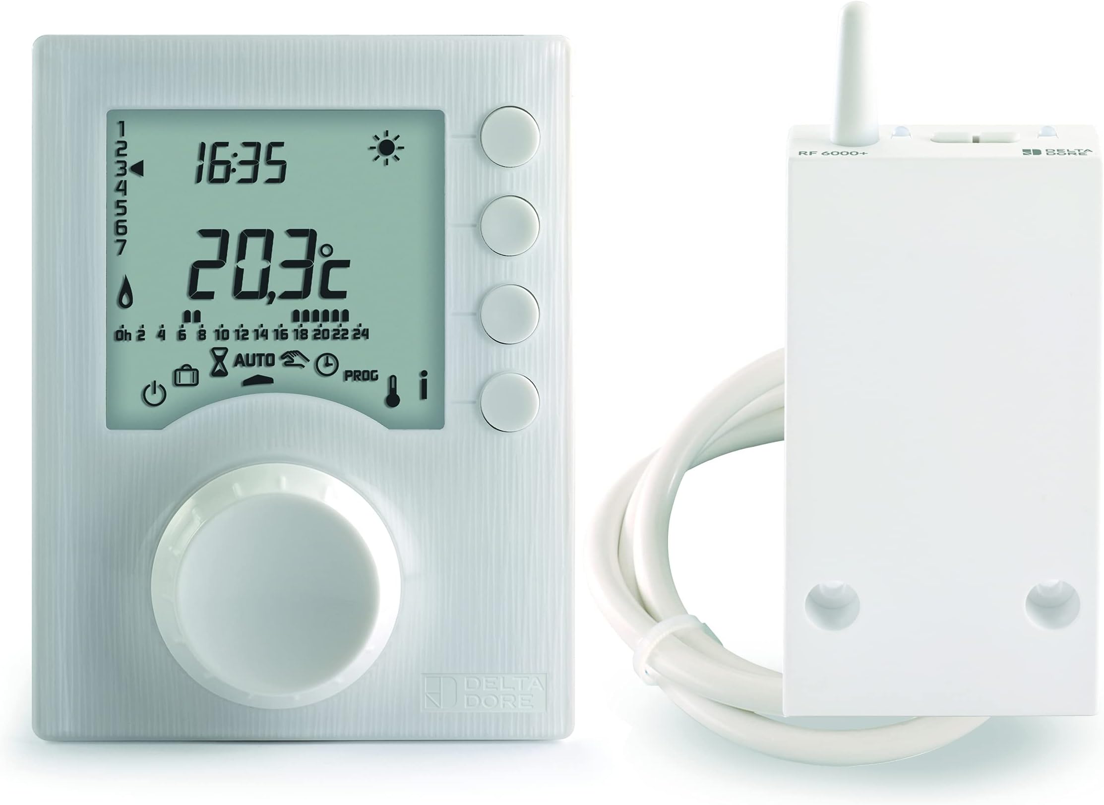 Delta Dore Thermostat programmable sans fil Tybox 1137 pour chaudière ...