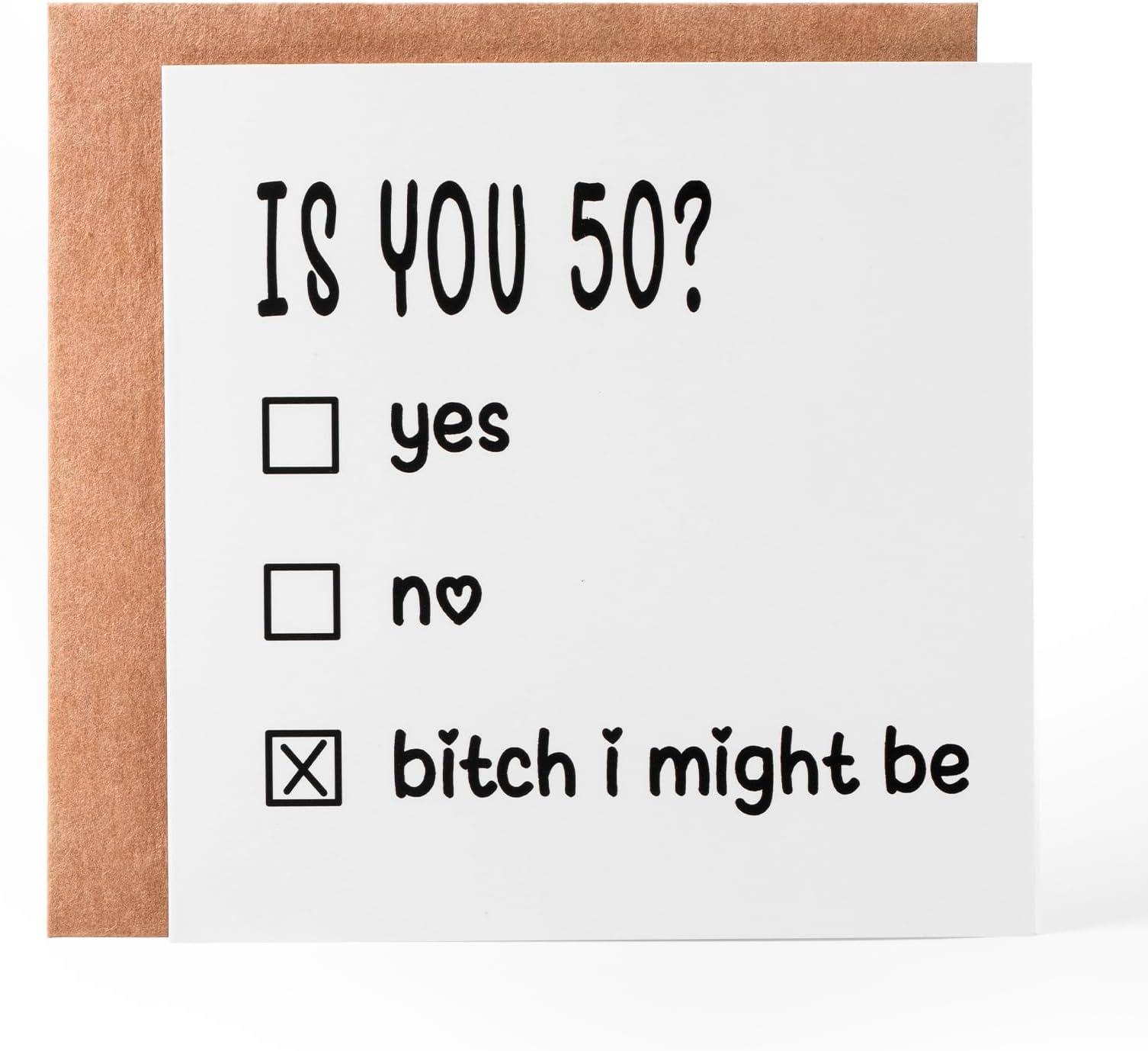 Amazon.com : Funny 50th Birthday Cards for Women Or Men – for Friends ...