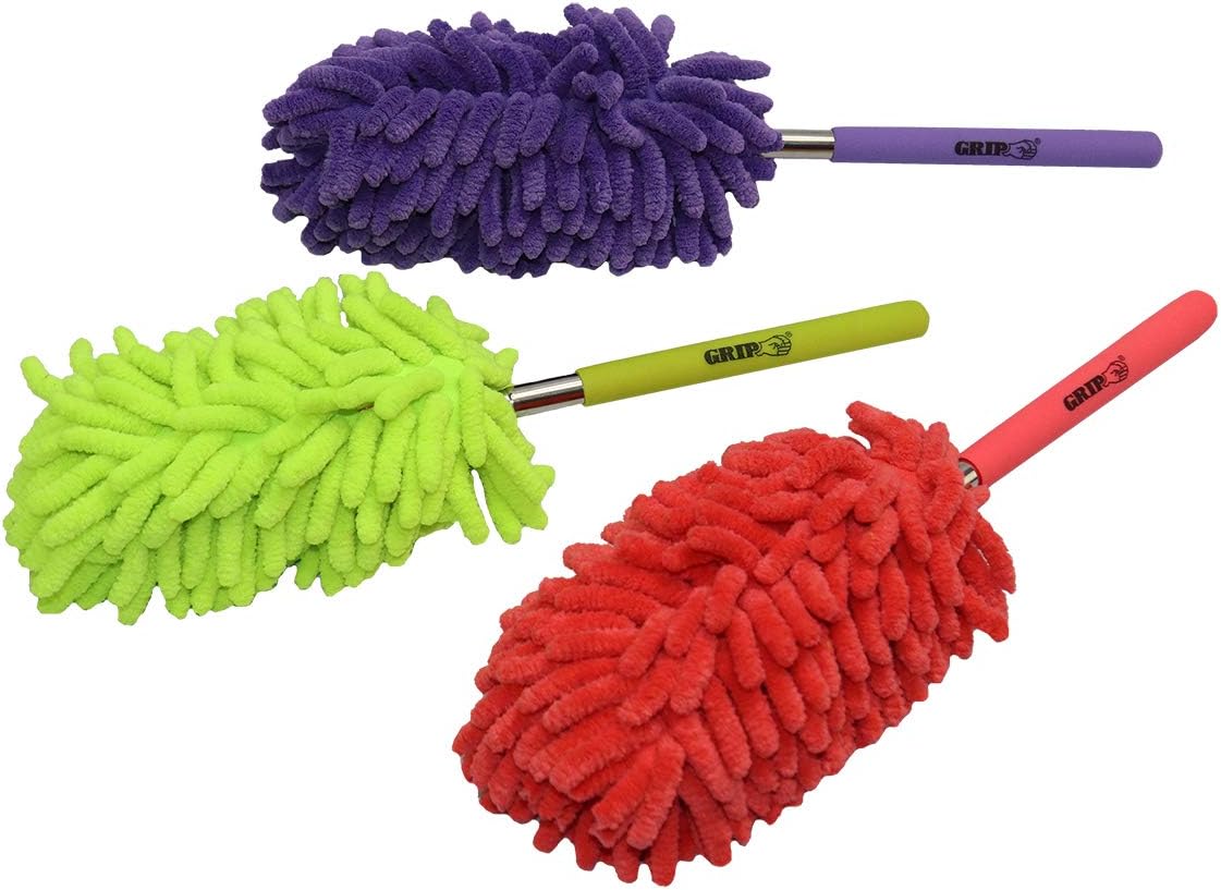 Amazon.com: Grip 3pc Telescopic Micro Fiber Duster - Extends 10" to 34 ...