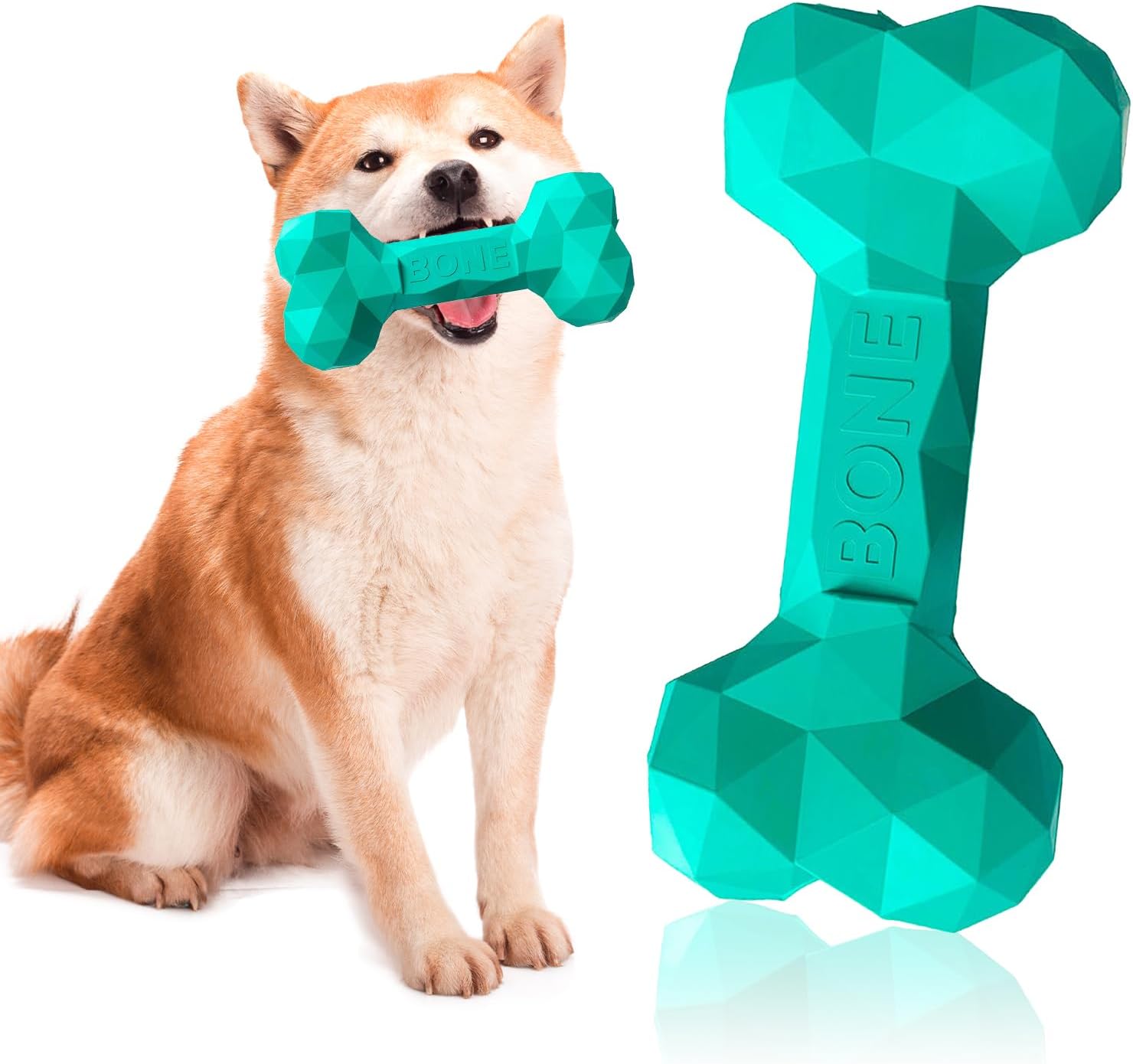 Rosewood Cyber Rubber Dental Bone for Dogs - Tough, Chew-Resistant Dog ...