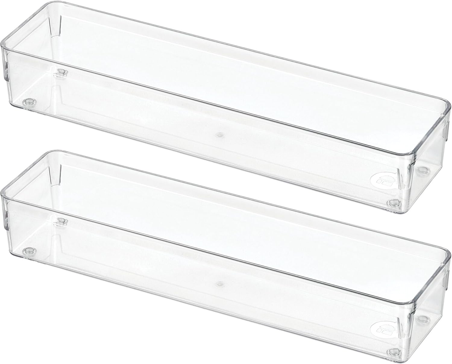 Amazon.com: iDesign Narrow Kitchen Drawer Organizer - Plastic Drawer ...