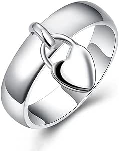 Amazon.com: 925 Sterling Silver Adjustable Layered Chain Ring, Party ...