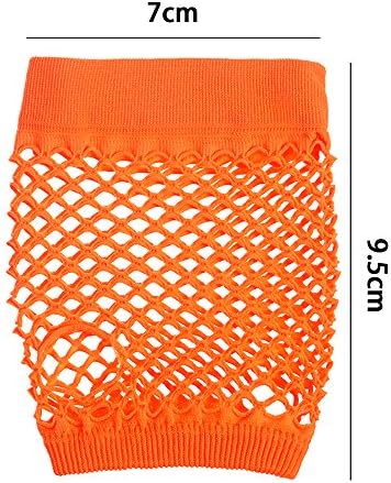 Amazon.com: TecUnite 12 Pairs Fingerless Fishnet Neon Gloves for Women ...