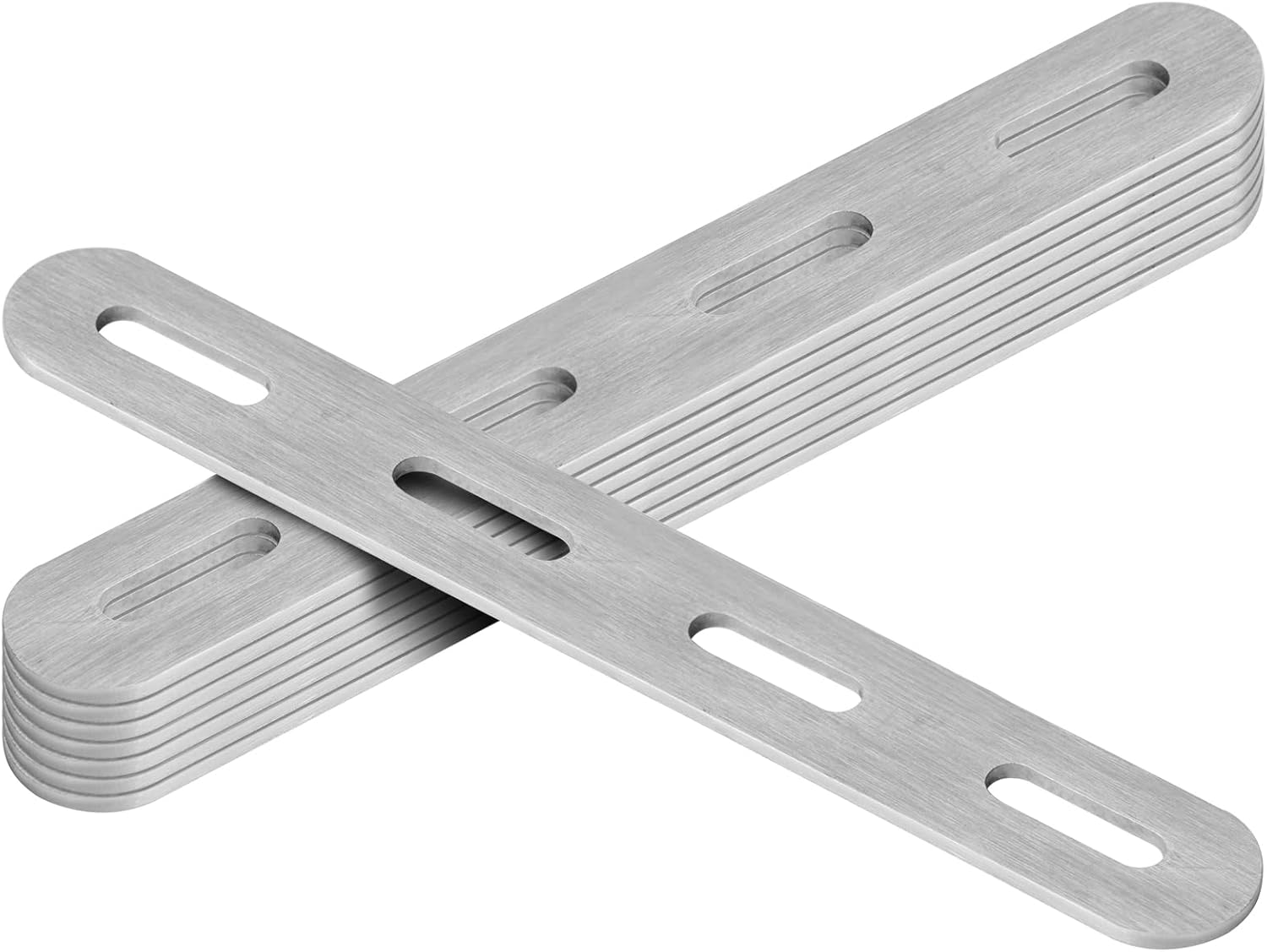 Amazon.com: Fanmao 8 Pcs 8" Flat Straight Brackets Slotted Slightly ...
