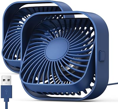 Amazon.com: Smilfree Mini USB Desk Fan, 3 Speeds Portable Small Fan ...