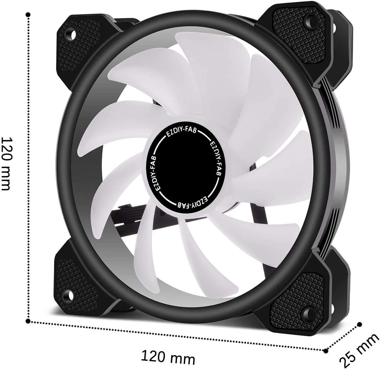 EZDIY-FAB 120mm Computer Case Fan-1 Pack – BigaMart