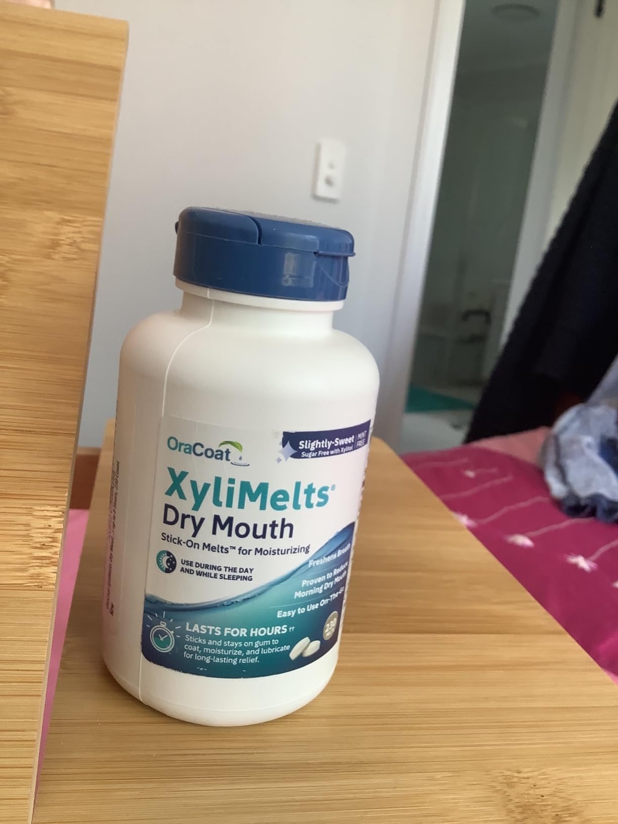 OraCoat XyliMelts Dry Mouth Relief Oral Adhering Discs Slightly Sweet ...