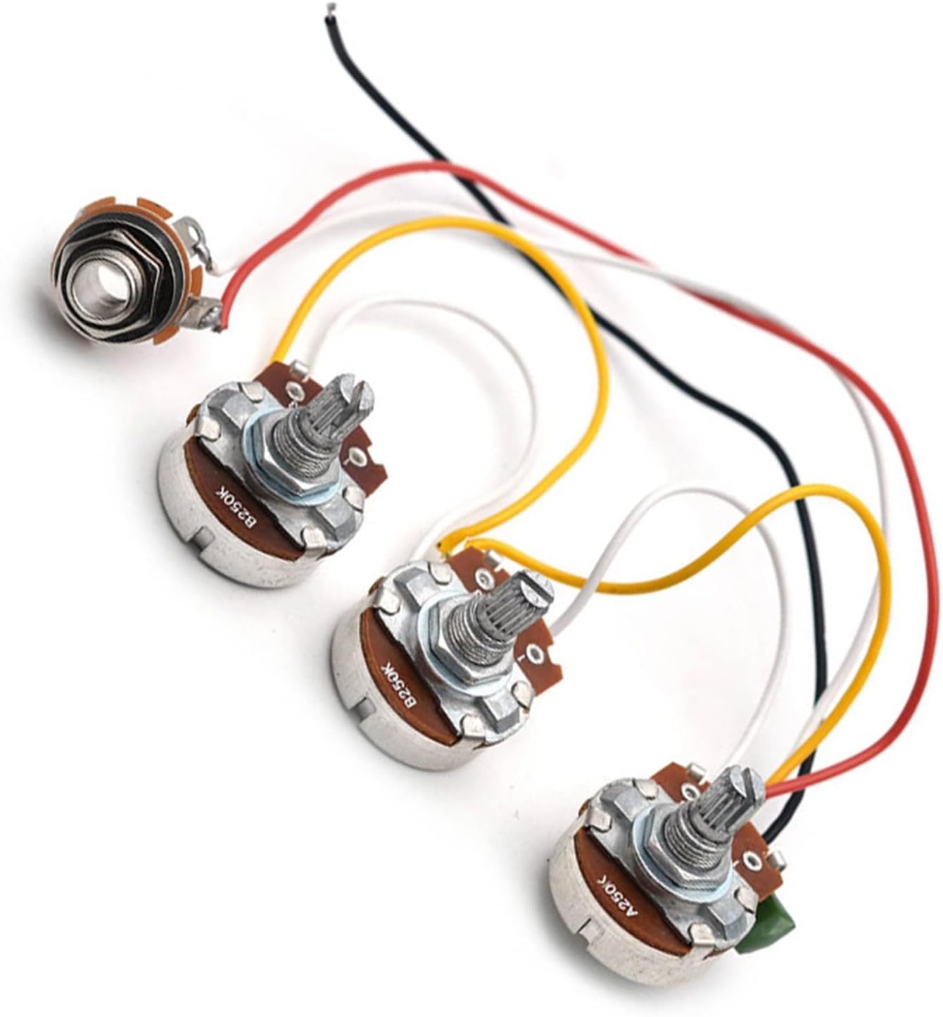 Amazon.com: TSTS Guitar Prewired Harness Bass Wiring Harness Prewired ...