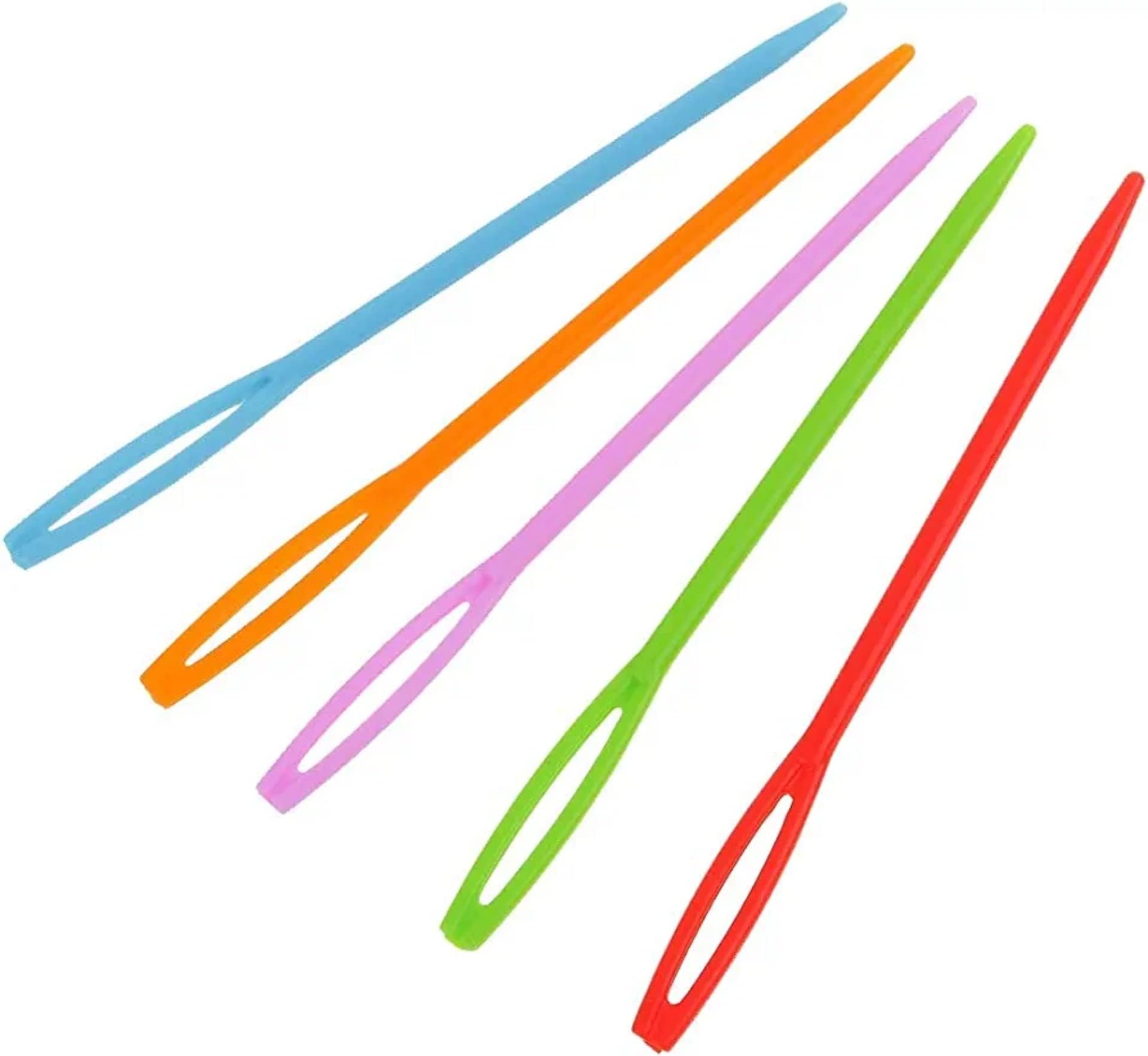 PANKRUH PRODUCTS 5Pcs Plastic Knitting, Sewing, Cross Wool Weave Stitch ...