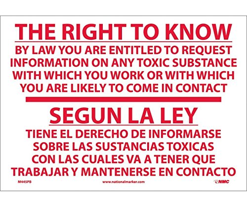 Right To Know Sign: Amazon.com: Industrial & Scientific