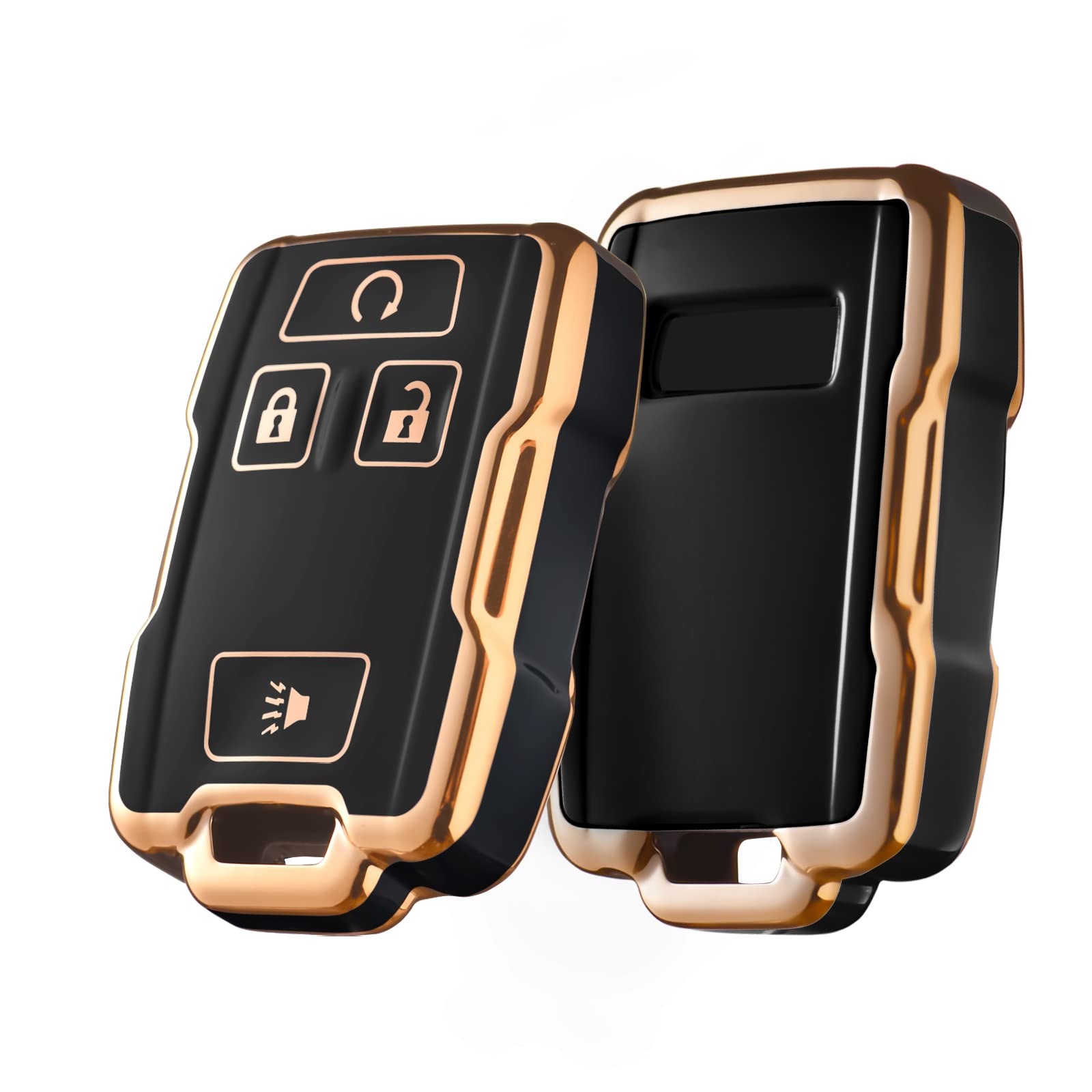 ELOHEI Key Fob Cover for Chevy, Key Fob Case Compatible with GMC Sierra ...