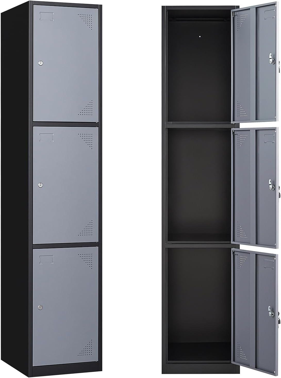Amazon.com: ZAOUS Metal Locker 71'' Tall, Lockable Storage Lockers for ...