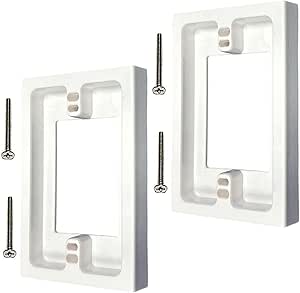 iMBAPrice BES1-2 (2-Pack) 1-Gang Non-Metallic Shallow Surface Box ...