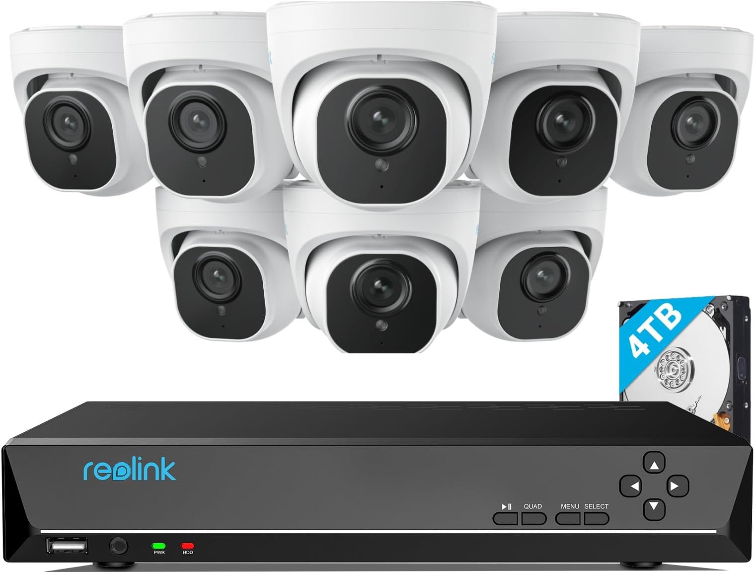 Amazon.com : Night Owl 10 Channel Bluetooth Video Home Security Camera ...