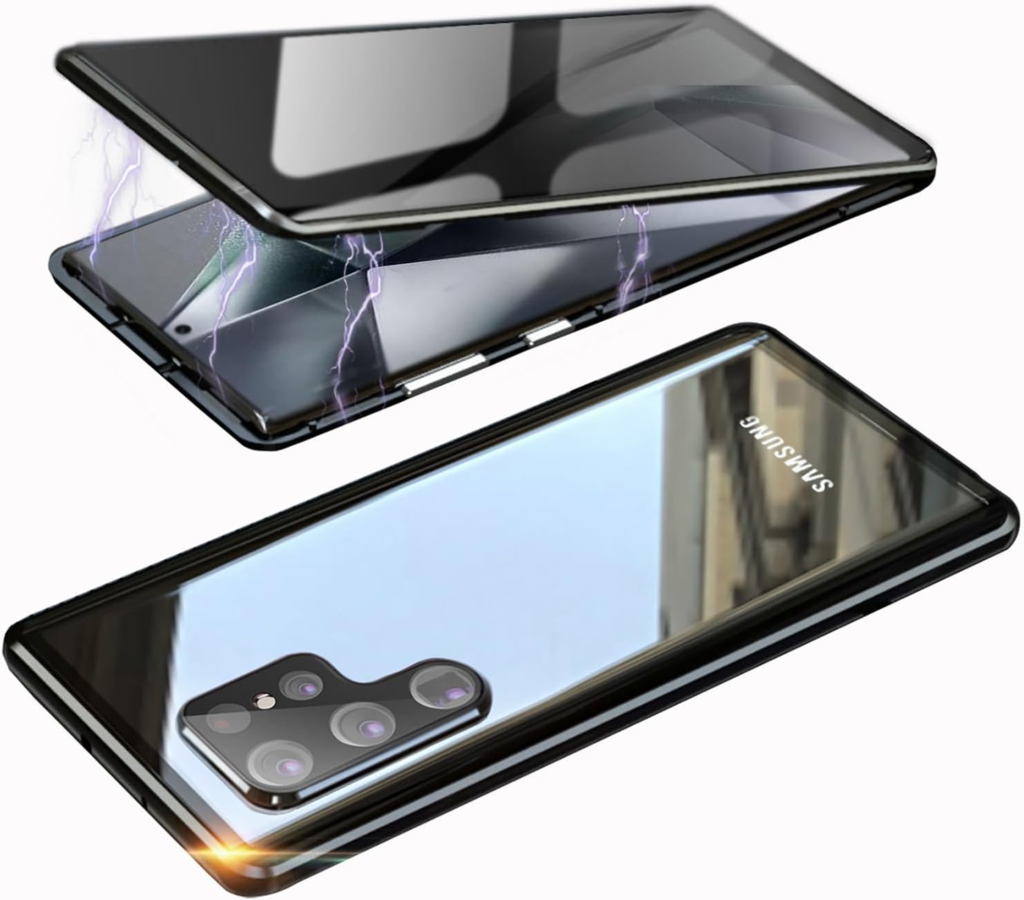 Amazon.com: Magnetic Privacy Case for Samsung S24 Ultra,Anti Peeping ...