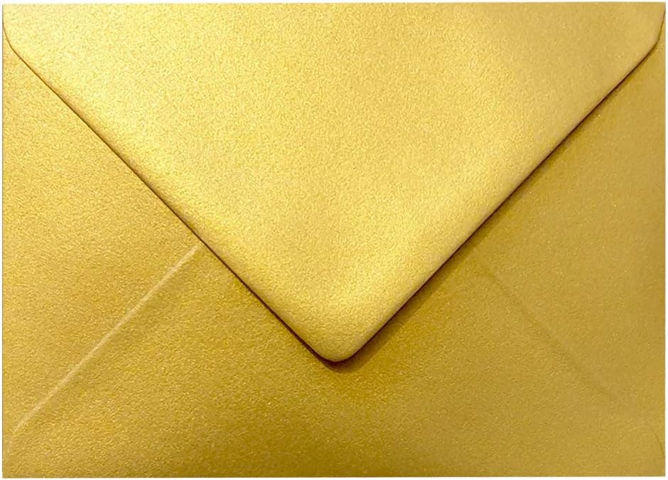 Gold Envelopes - Size C6 162mm x 114mm - Pack of 100 : Amazon.co.uk ...