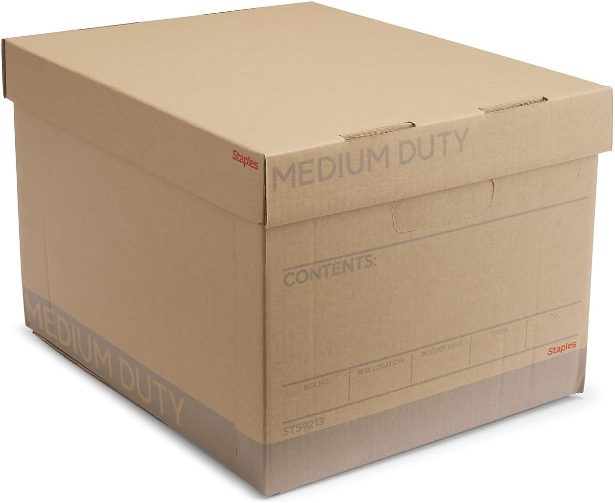 Amazon.com: STAPLES 690747 Medium Duty 100% Recycled Storage Boxes ...